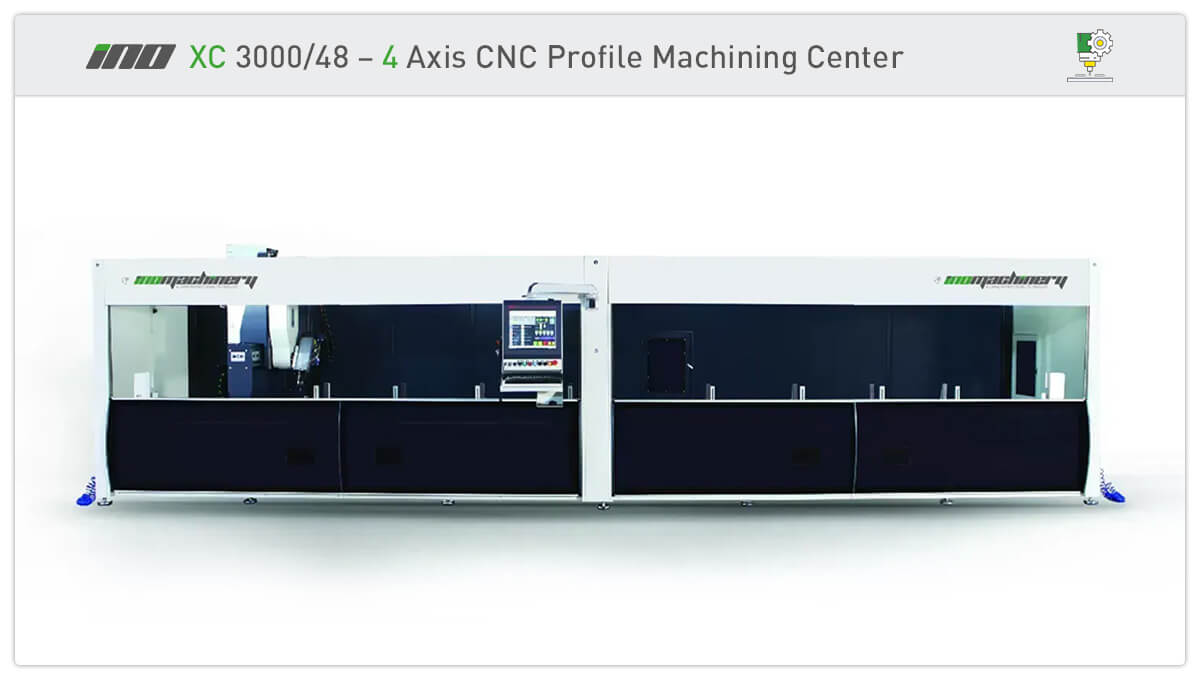 INO XC 3000 48 Centro de Mecanizado de Perfiles CNC de 4 Ejes